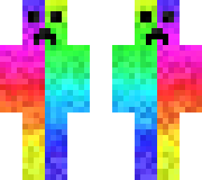 rainbow creeper | Minecraft Skins