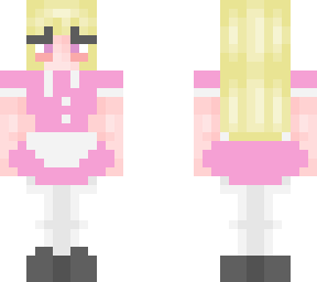 pink maid outfit | Minecraft Skin