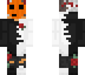 pumpkin masked demon | Minecraft Skin