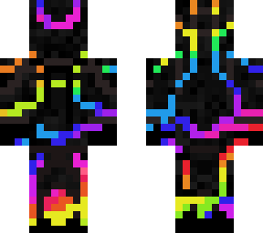 Rgb tron | Minecraft Skin