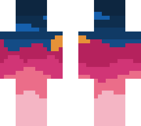 sunset pixel art | Minecraft Skin