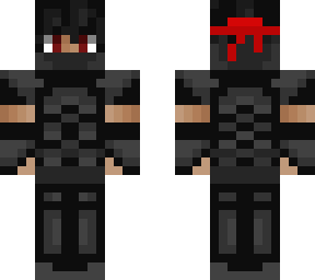 The Red Eyed Shadow Assassin | Minecraft Skin