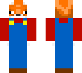 Very low effort fox Mario | Minecraft Skin