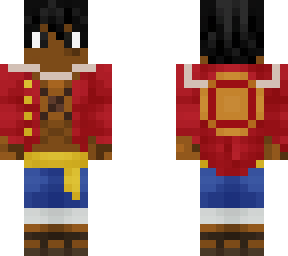 black luffy | Minecraft Skins