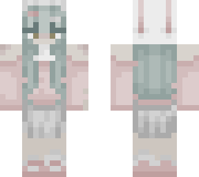Cute outfit with bunny hat!! | Minecraft Skin