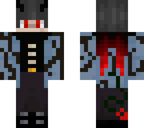 Emo red life skin demon boy | Minecraft Skin