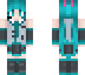 miku 3d | Minecraft Skins