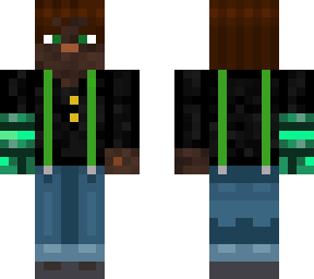 jessie with admin gauntlet black version | Minecraft Skin