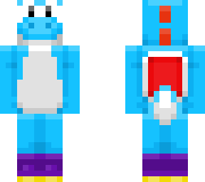 blue yoshi | Minecraft Skins