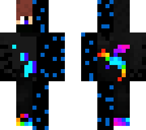 rgb Sculk Boy | Minecraft Skin