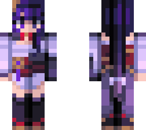 raiden shogun genshin | Minecraft Skins