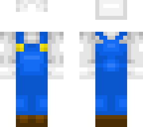 White suit plumber base (READ DESC) | Minecraft Skin
