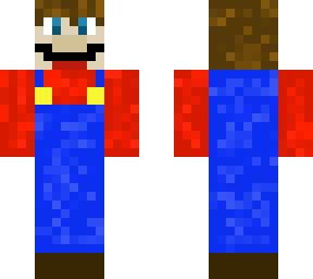 (Super Mario Brothers) Mario- No Hat | Minecraft Skin