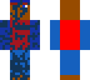 Half Corrupted Man | Minecraft Skin