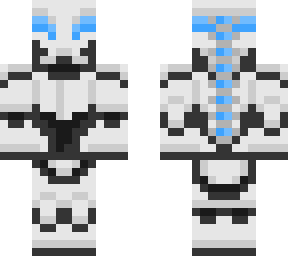 Psionic white-blue armour | Minecraft Skin