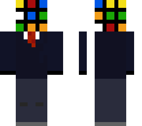 Rubick's Cube in a Suit | Minecraft Skin