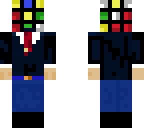 Rubix cube head | Minecraft Skin