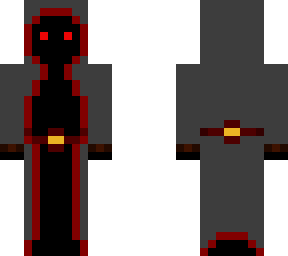 Shady Red Outline ( with gray Coat ) | Minecraft Skin