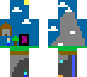 The Cave ( Pixel art) | Minecraft Skin