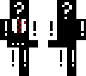 exclamation marks question marks | Minecraft Skin