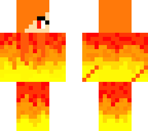 Fire Gamer Girl | Minecraft Skin