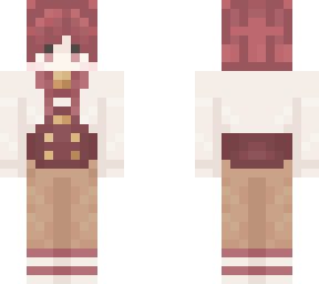 strawberry custard tart | Minecraft Skin