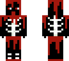 Bloody Skeleton | Minecraft Skin