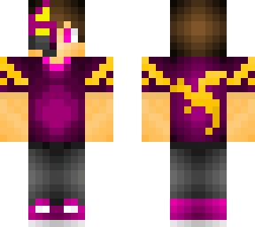 purple wolf mask | Minecraft Skin