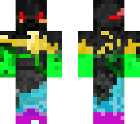 Rainbow Corruption Steve | Minecraft Skin
