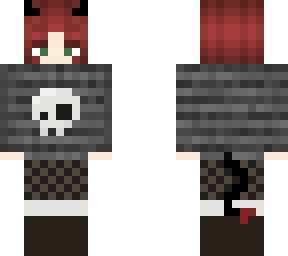 red hair goth boy | Minecraft Skin