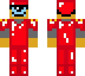Ruby Armour War Version (Improved) | Minecraft Skin