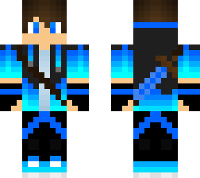 Blue Ninja Boy With Sword | Minecraft Skin