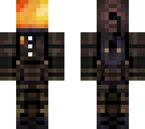 Fiery Astronaut | Minecraft Skin