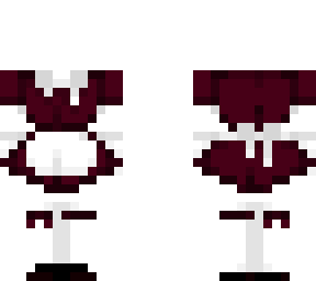 Red Maid Dress - Work in progress | Minecraft Skin