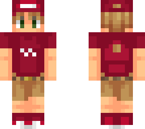 red pokemon skin credit to yourholidaydude | Minecraft Skin