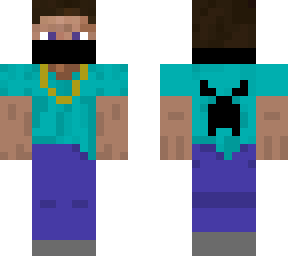 Steve whit gold chain | Minecraft Skin