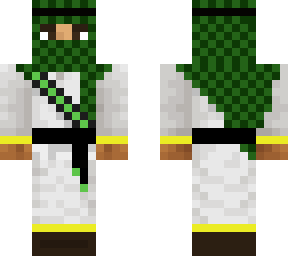 Arab Warrior but its green | Minecraft Skin