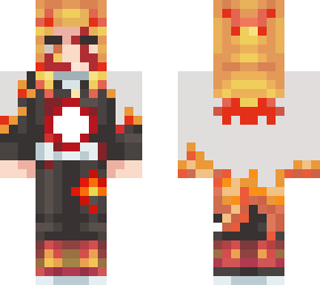 injured kyojuro rengoku | Minecraft Skin