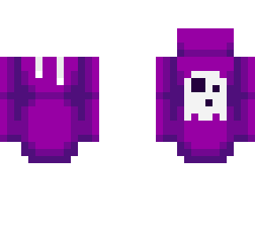 Purple Ghost Hoodie Outfit Base | Minecraft Skin