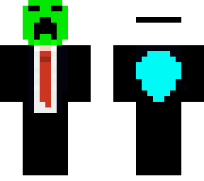 crazy agent with creeper mask | Minecraft Skin