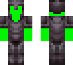 Green screen dude but with full netherite armor | Minecraft Skin