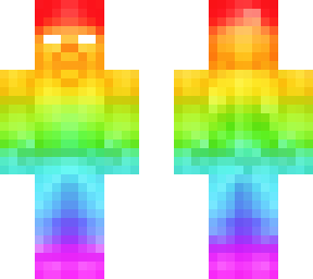 Rainbow Steve (remade) | Minecraft Skin