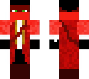 Red Pirate Captain | Minecraft Skin