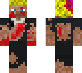 blond hair bleeding tuxedo steve | Minecraft Skin