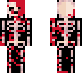 Blood skeleton | Minecraft Skin