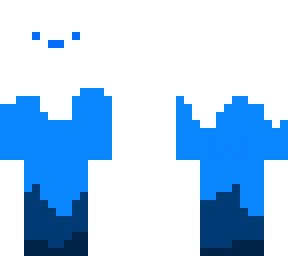 Blue and White Dripping Goo Skin | Minecraft Skin