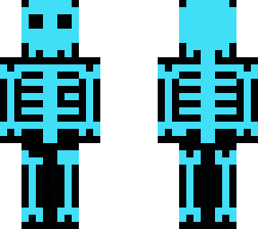 blue skeleton | Minecraft Skin