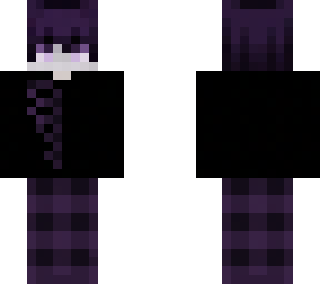 purple skeleton eboy emo | Minecraft Skin