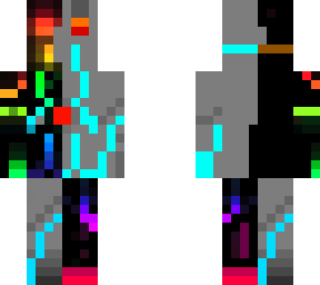 half robot | Minecraft Skins