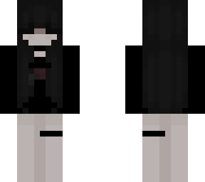 Goth Aesthetic Girl Skin | Minecraft Skin